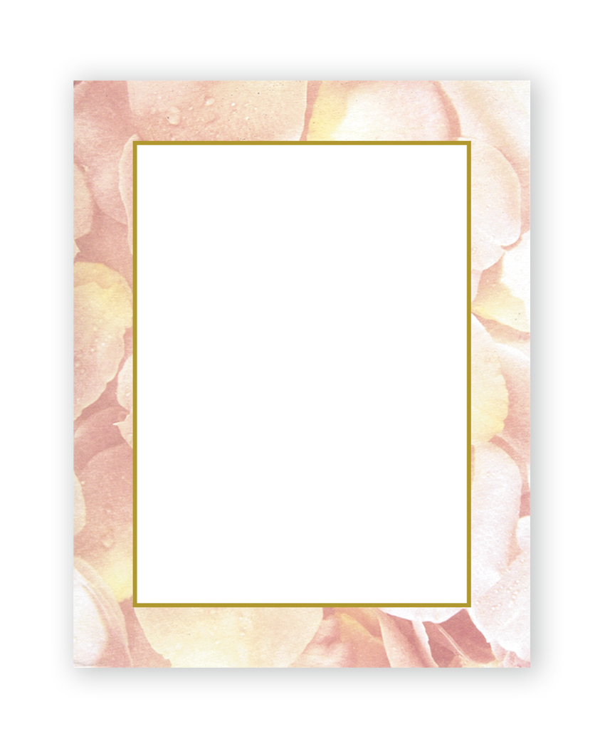 Custom Print Rose Petals Letterhead at MyGeoPrint