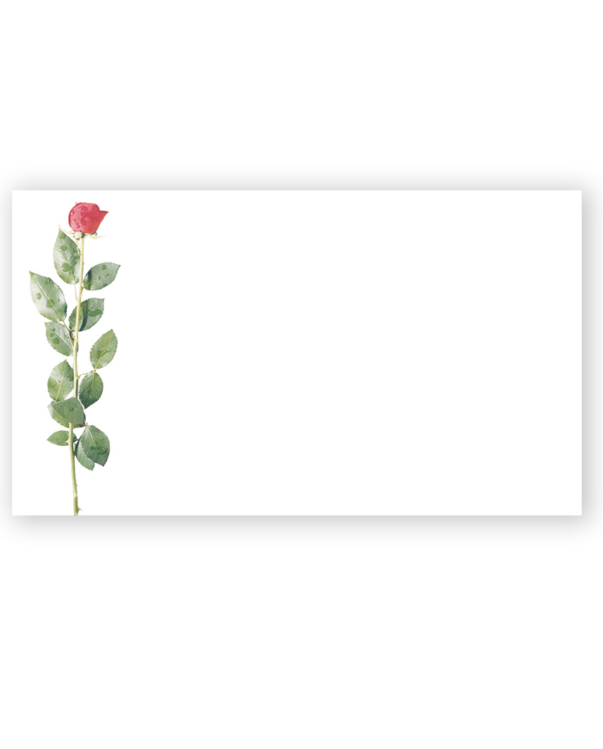 Custom Print Rose Business Cards Cut to 2"x3.5" at MyGeoPrint