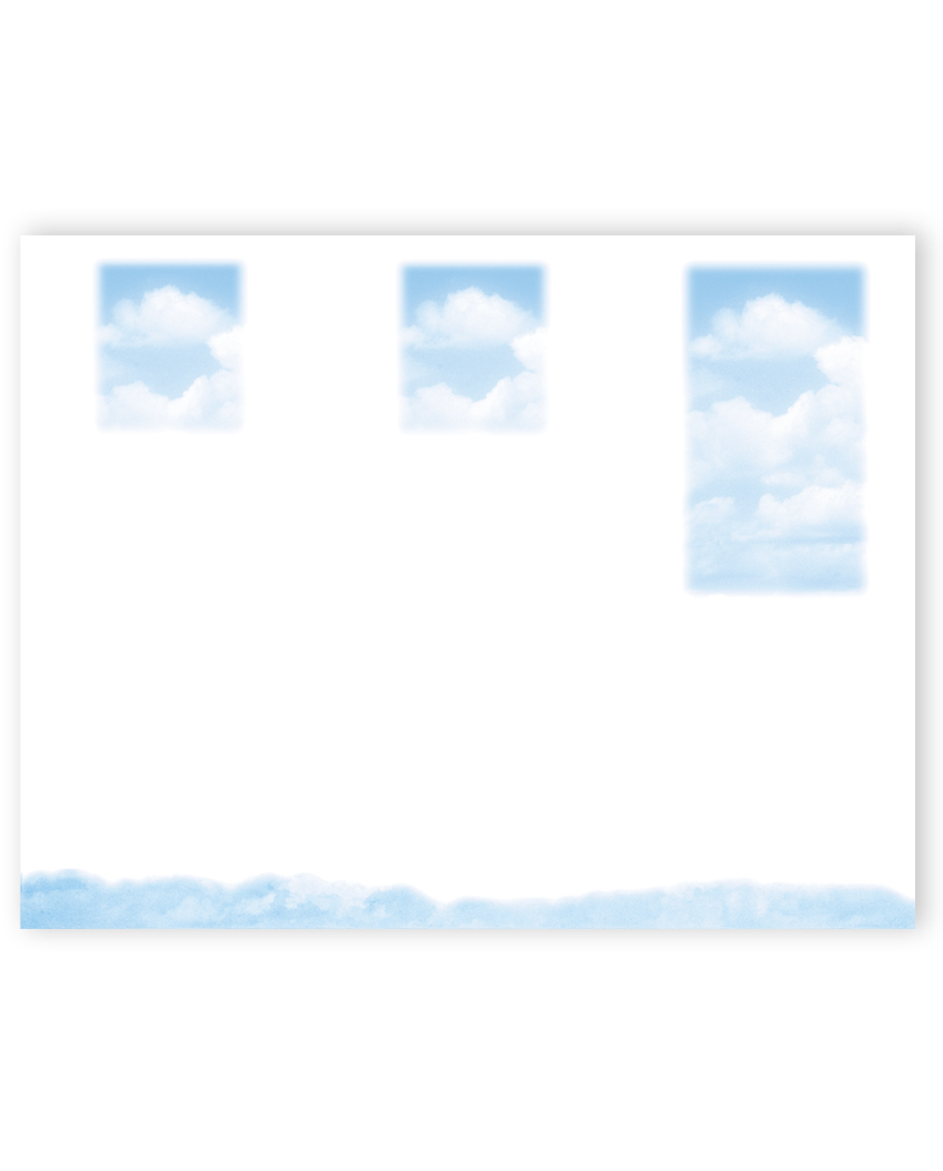 Custom Print Clouds Tri-Fold Brochures, 8.5"x11" at MyGeoPrint