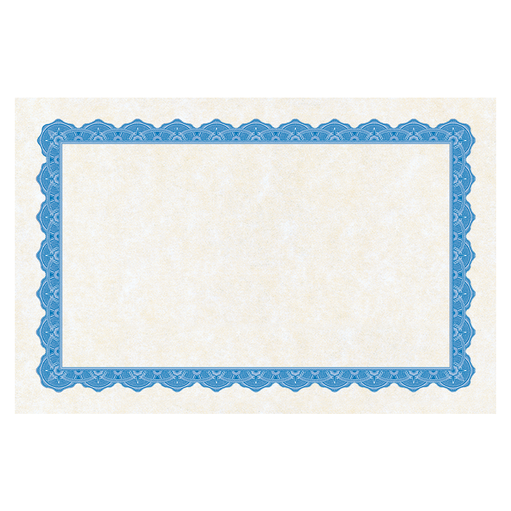 Copen Blue Certificates, 5.5"x8.5" Custom Printing | MyGeoPrint