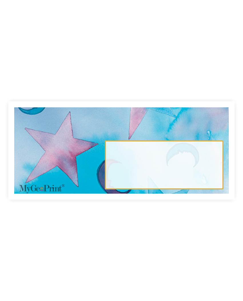 Custom Print Moon and Stars Envelopes No. 10 at MyGeoPrint