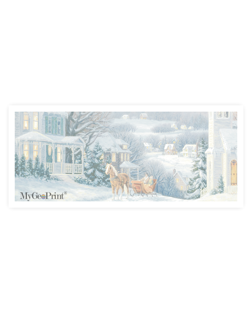 Custom Print Winter Christmas Envelopes No. 10 at MyGeoPrint