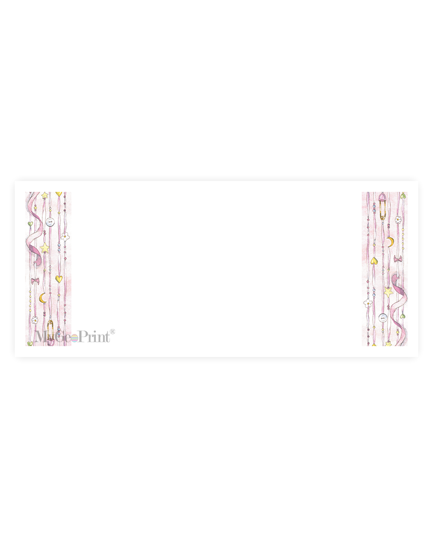 Custom Print Pink Buttons Envelopes No. 10 at MyGeoPrint