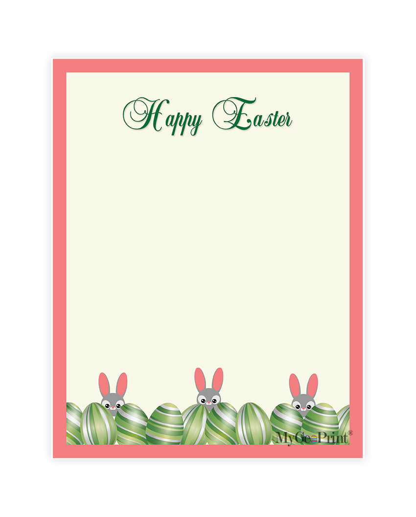 Easter Eggs 3 Letterhead Geographics Print on Demand- MyGeoPrint