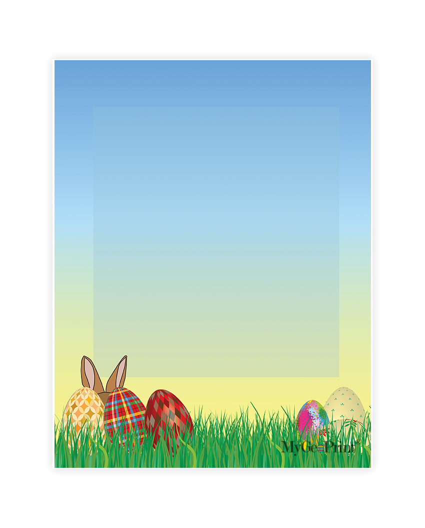 Easter Eggs 6 Letterhead Geographics Print on Demand- MyGeoPrint