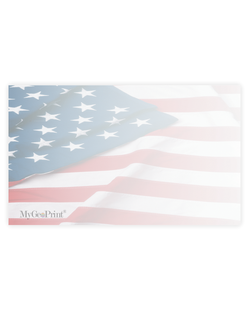 Buy Flag Business Cards Cut to 2"x3.5", Custom Printed at MyGeoPrint