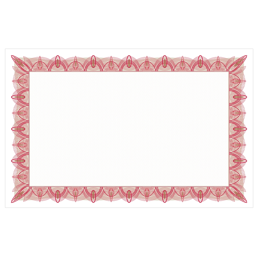 Classic Red Certificates, 5.5"x8.5" Custom Printing - MyGeoPrint