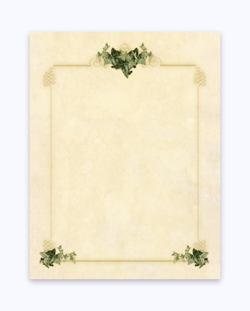 Buy Ivy Corners Letterhead, Custom Printed at MyGeoPrint